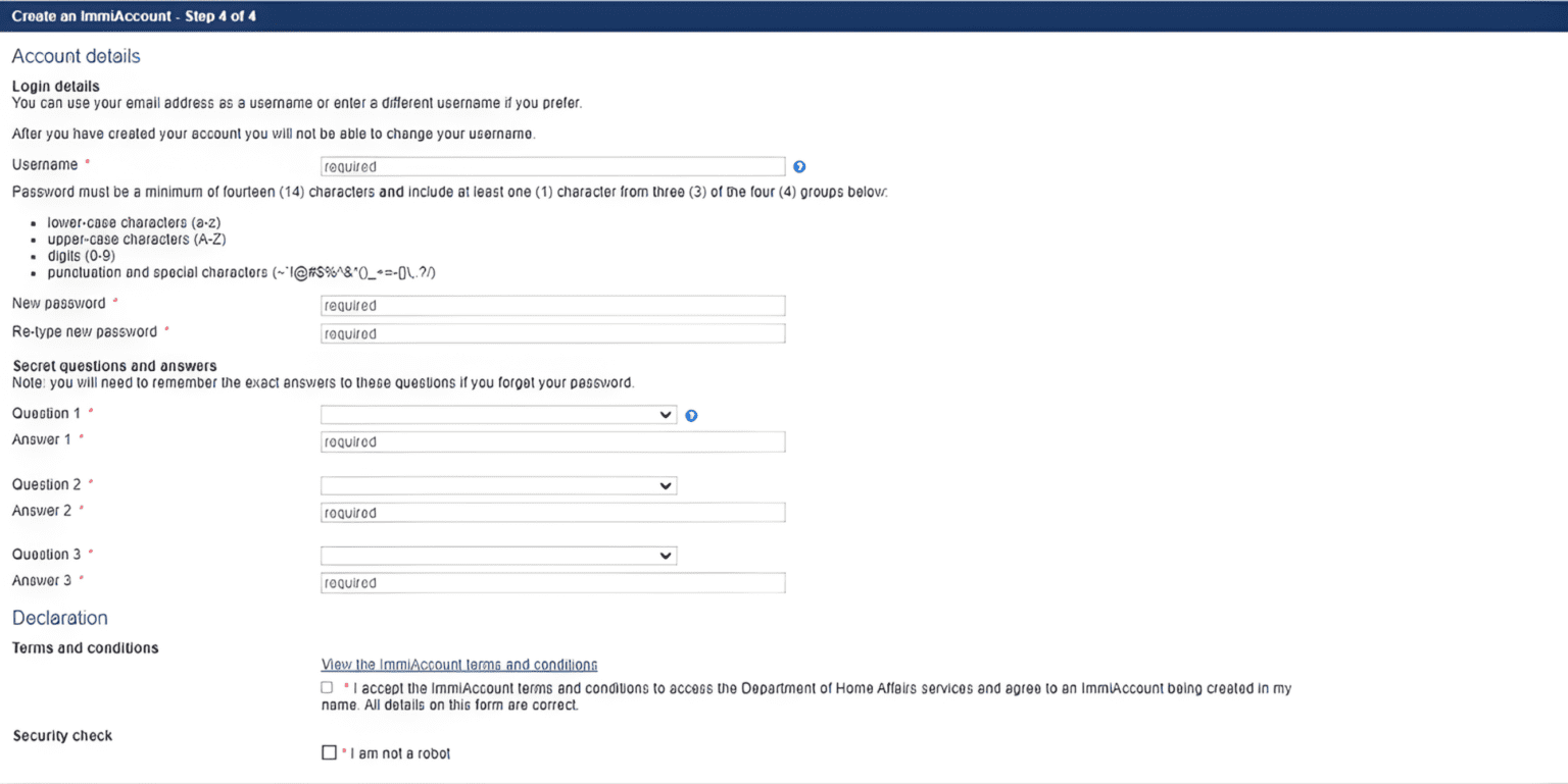 How to create an ImmiAccount | [Updated 2026]